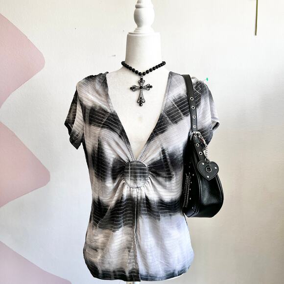 Elementz | Tops | Y2k Mesh Top 200s Vintage Bimbo Medium Grunge Vintage ...